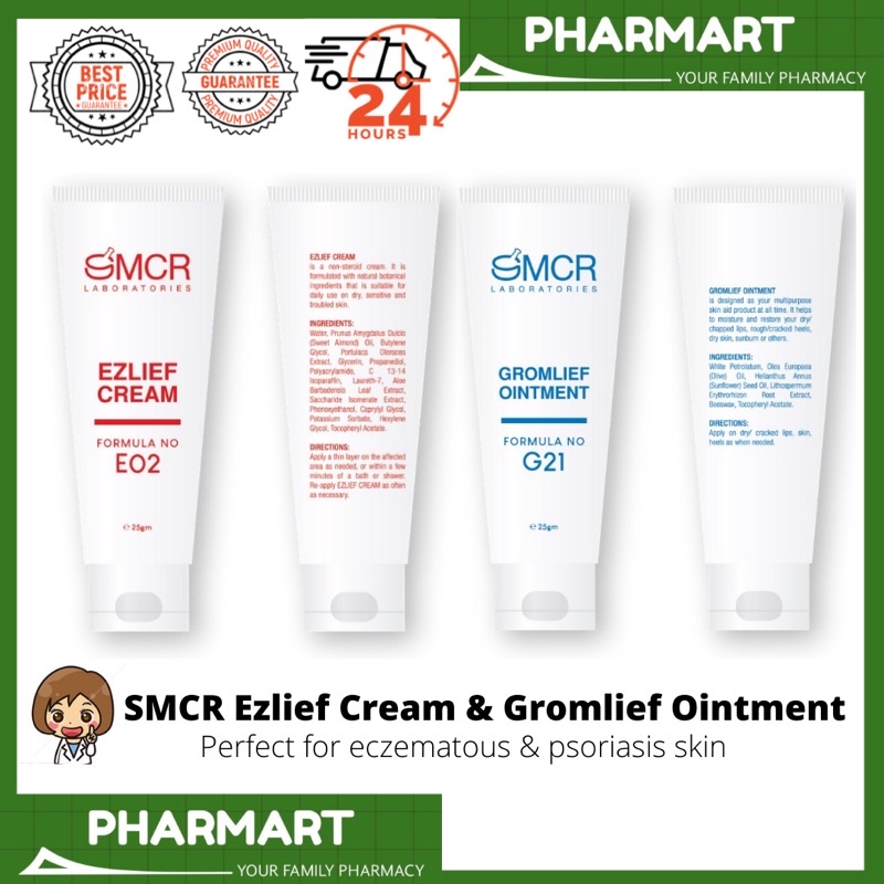 PHARMart ASCENTIA SMCR LABORATORIES EZLIEF CREAM/GROMLIEF OINTMENT 25g ...