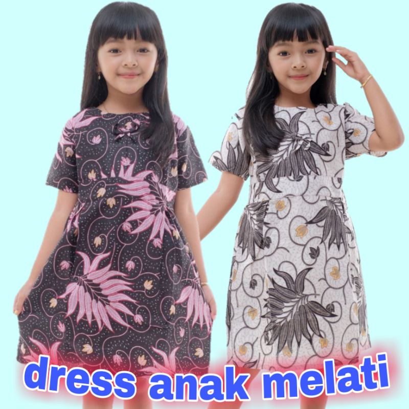 New batik Motif - batik Dress for girls aged 2-10 years - Various batik ...
