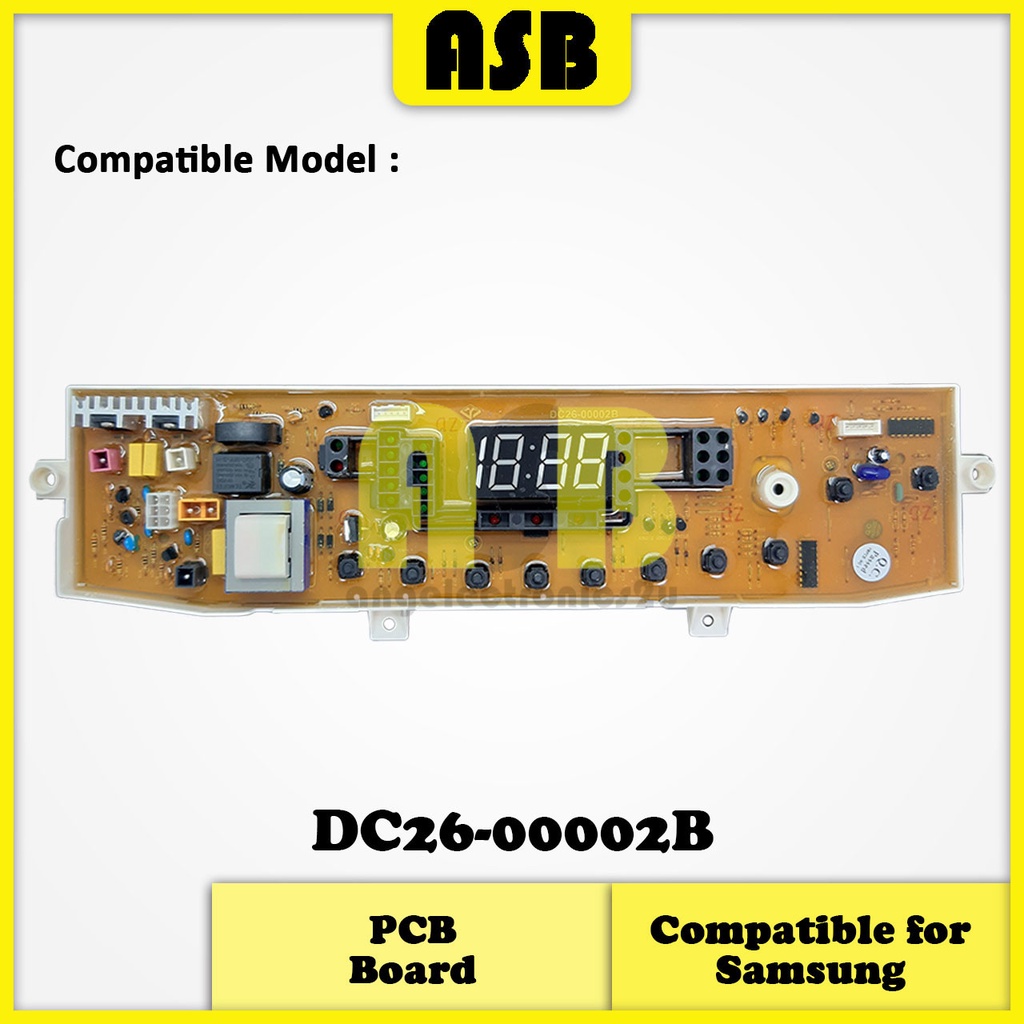 (1pc) ( Compatible : SAMSUNG ) Washing Machine PCB Board / Papan Litar ...
