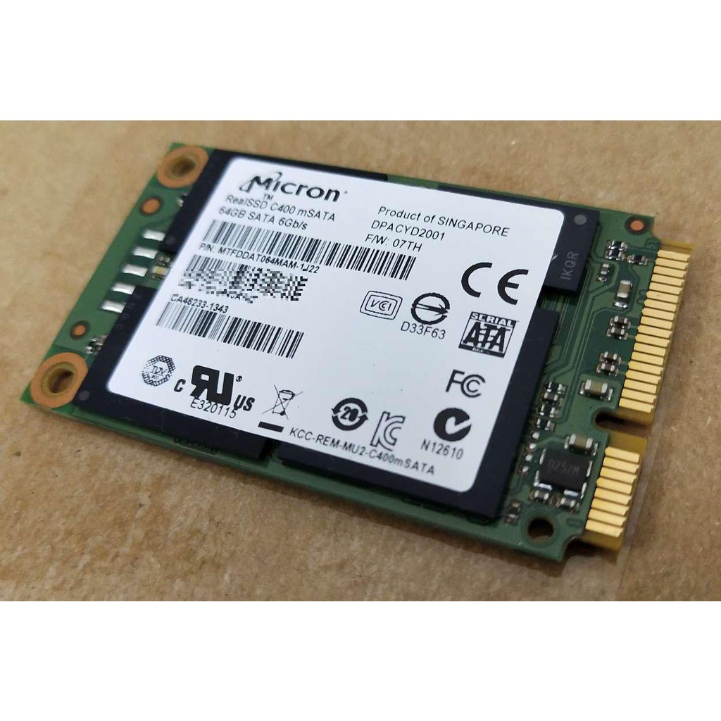 Refurbished Micron RealSSD C400 MTFDDAT064MAM 64GB SATA 6Gb/s 2.5 ...