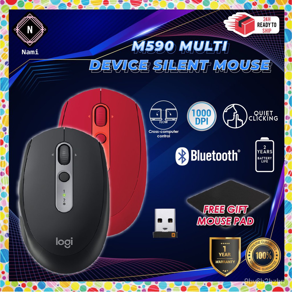lIQL Logitech Mouse M590 Multi-Device Silent-&&* | Shopee Malaysia