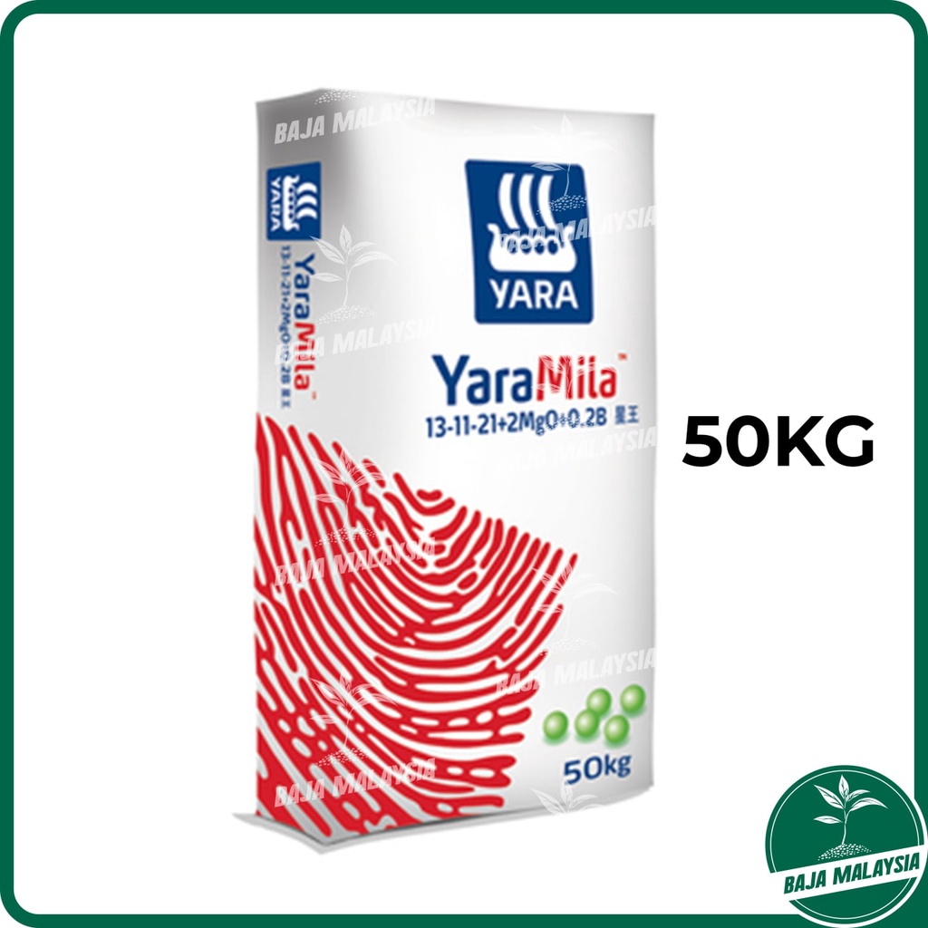 YARA MILA 13-11-21-2MGO+0.2B 50kg | Shopee Malaysia