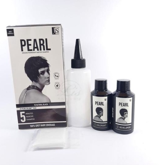 JS Pearl GINSENG Permanent Hair Dye Shampoo 60mlx2（west malaysia only) | Shopee Malaysia