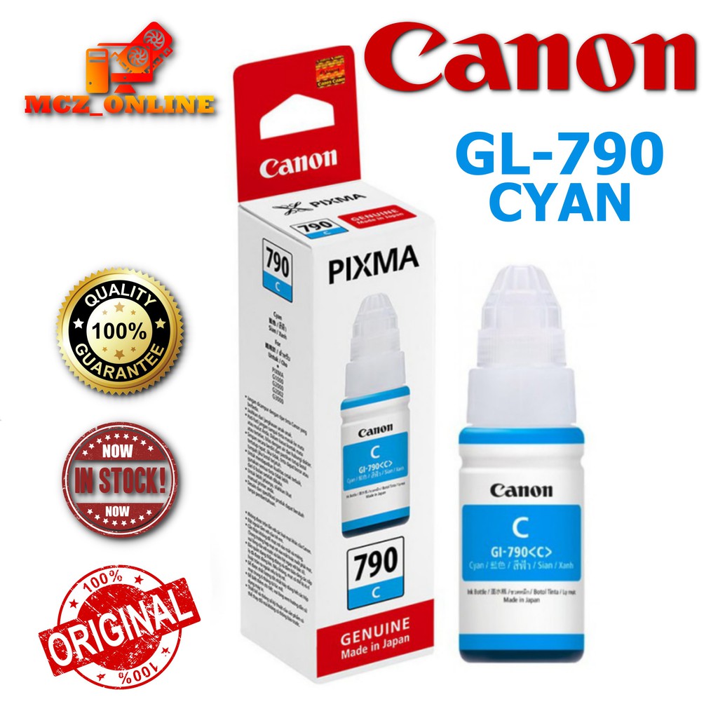 🔥READY STOCK🔥💯ORIGINAL💯 CANON GI-790 REFILL CYAN INK 70ml for GI790 ...