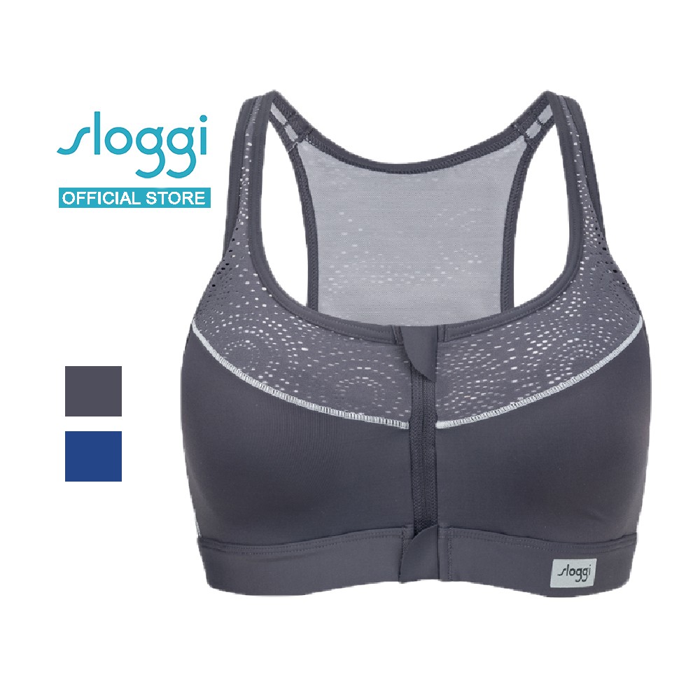Sloggi mOve FLY Non-Wired Padded Bra (Blue-Dark Combi/Grey Combi ...
