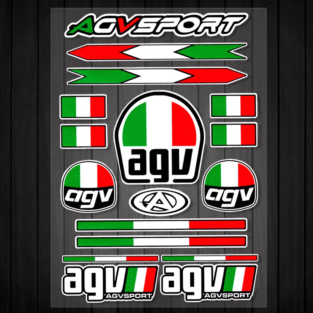 AGV Moto GP Motorcycle Helmet Sticker Helmet Reflective Sticker For AGV ...