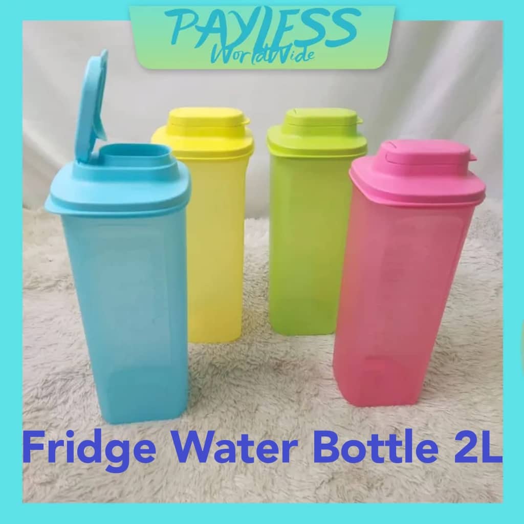 Tupperware Fridge Water Bottle 2.0L Pink / Yellow / Blue / Green / New ...