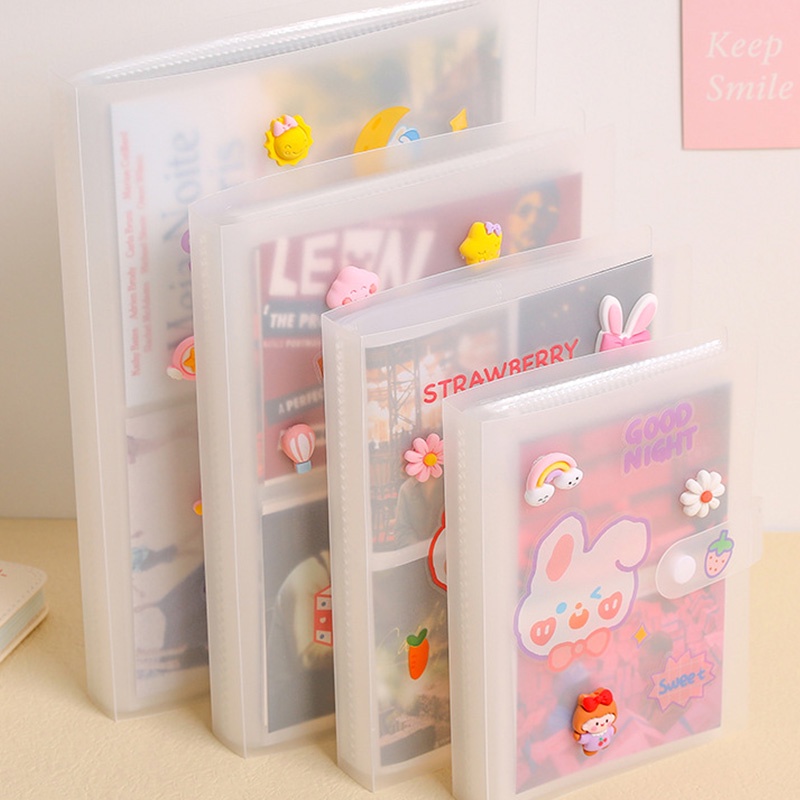 Multi-Size Waterproof Transparent Frosted Album Book Large Capacity ...