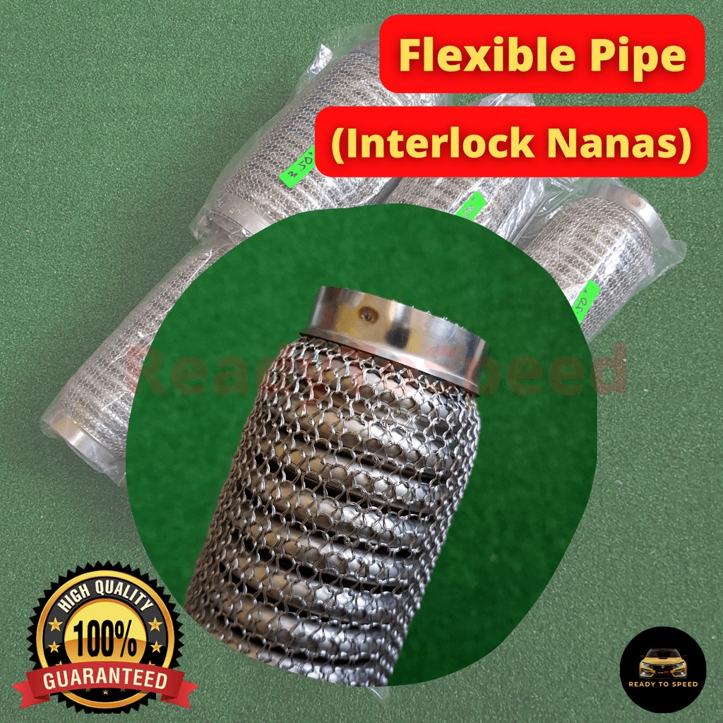 Interlock Exhaust Flexible Pipe - Interlock Nanas Ekzos - 1.6" 1.75" 2 ...