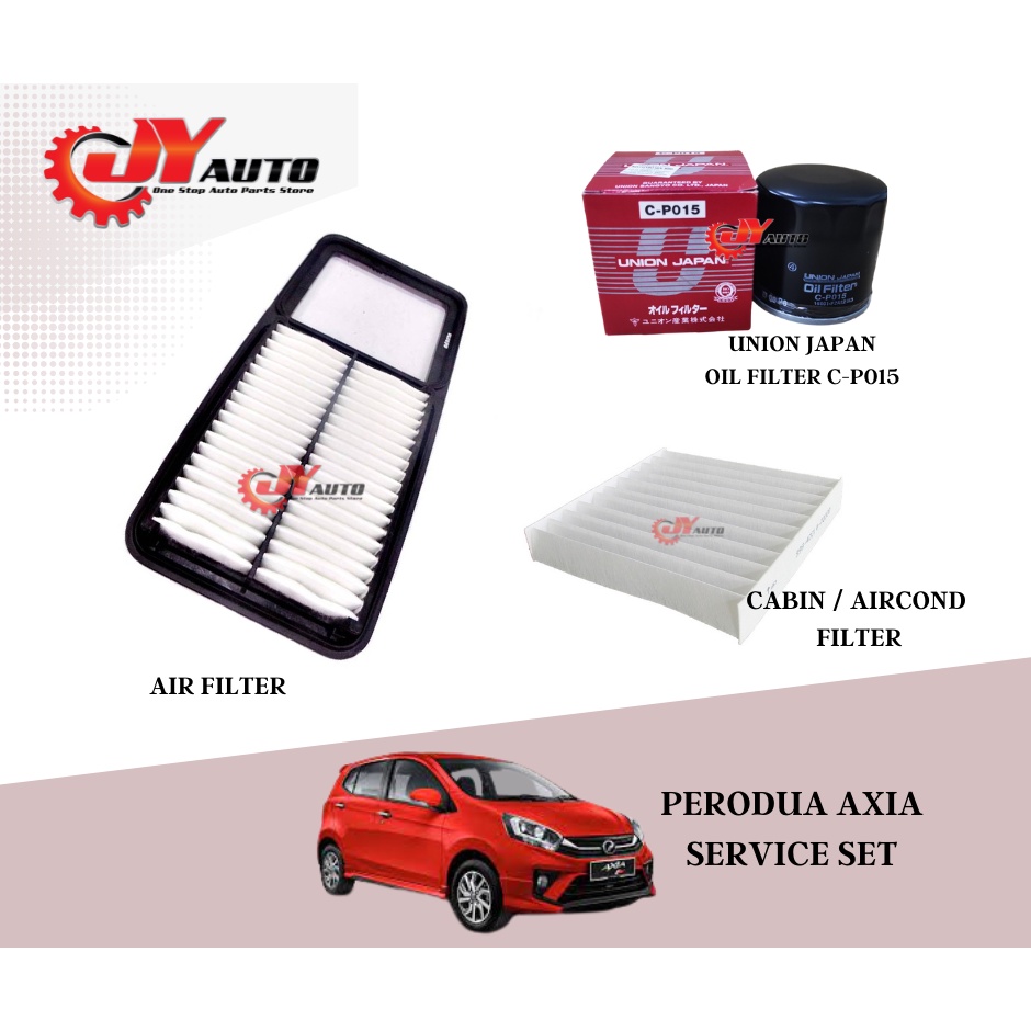 PERODUA AXIA AIR FILTER / CABIN AIRCOND FILTER / OIL FILTER SET ...