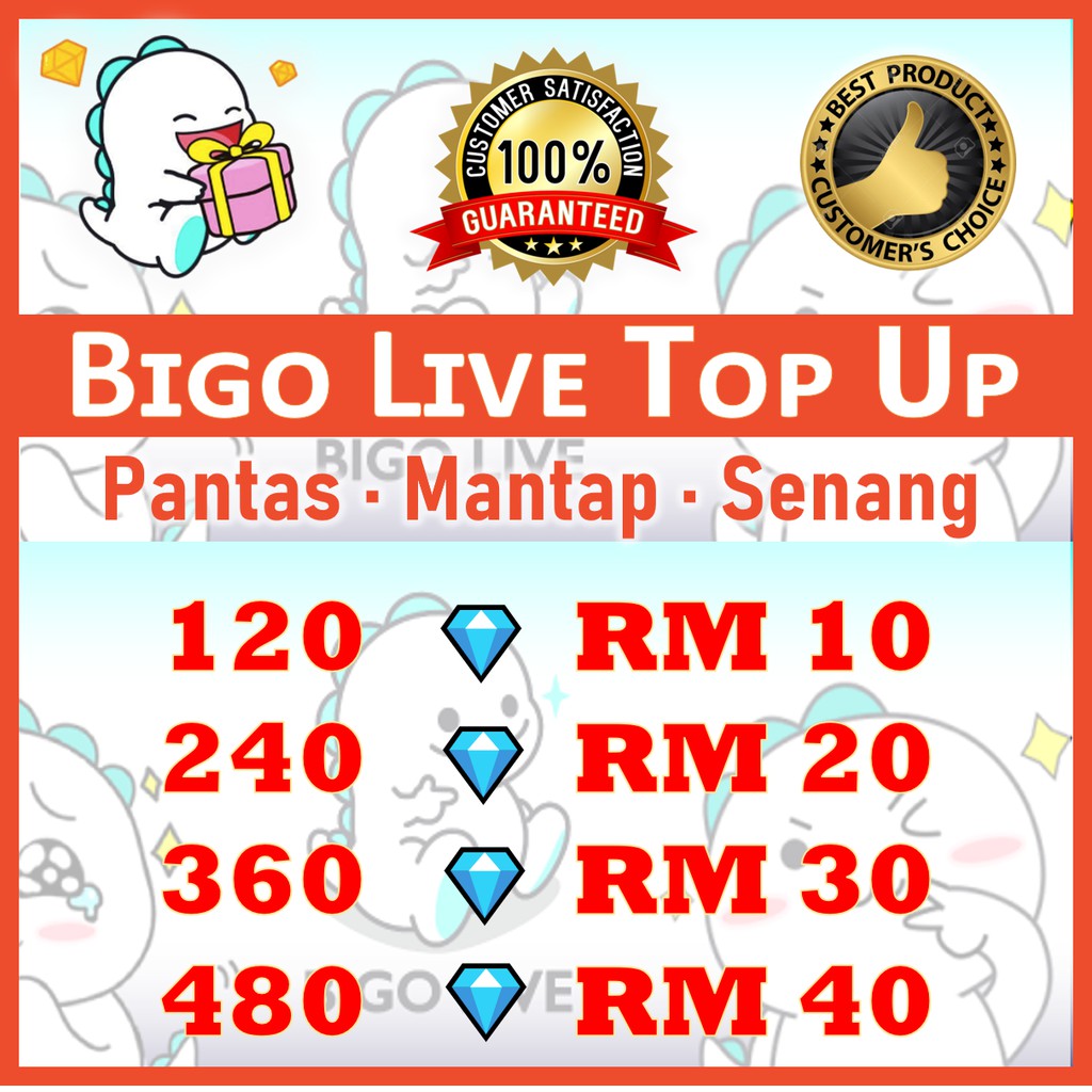 [BIGO ID only] BIGO LIVE TOPUP - TOPUP BIGO LIVE - TOP UP BIGO LIVE ...