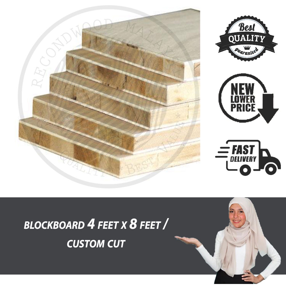 [ Block Board 18mm Original ] 🌲 Table Top | Shelf Board | Papan Kayu |🌲 ...
