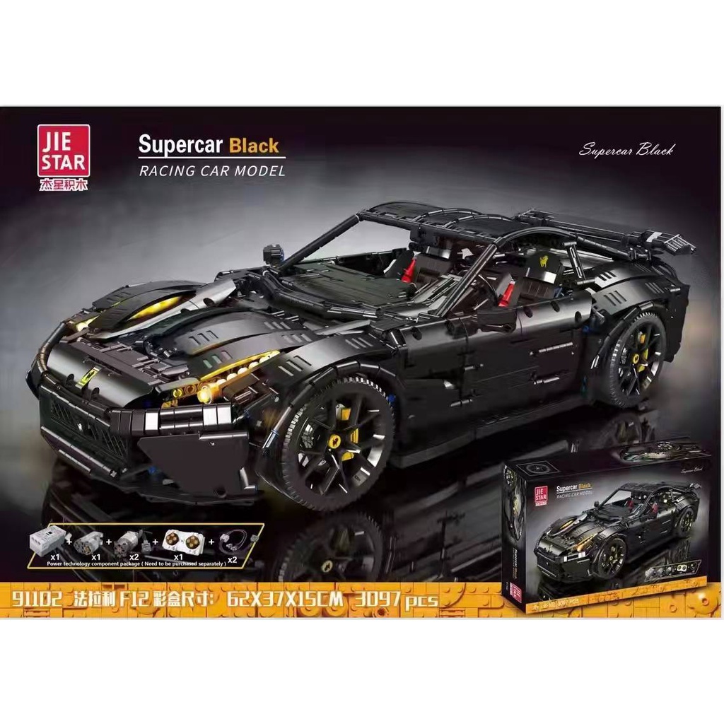 Jie Star 91102 Technic 3097 PCS Ferrari F12 Berlinetta - MOC-41271 ...