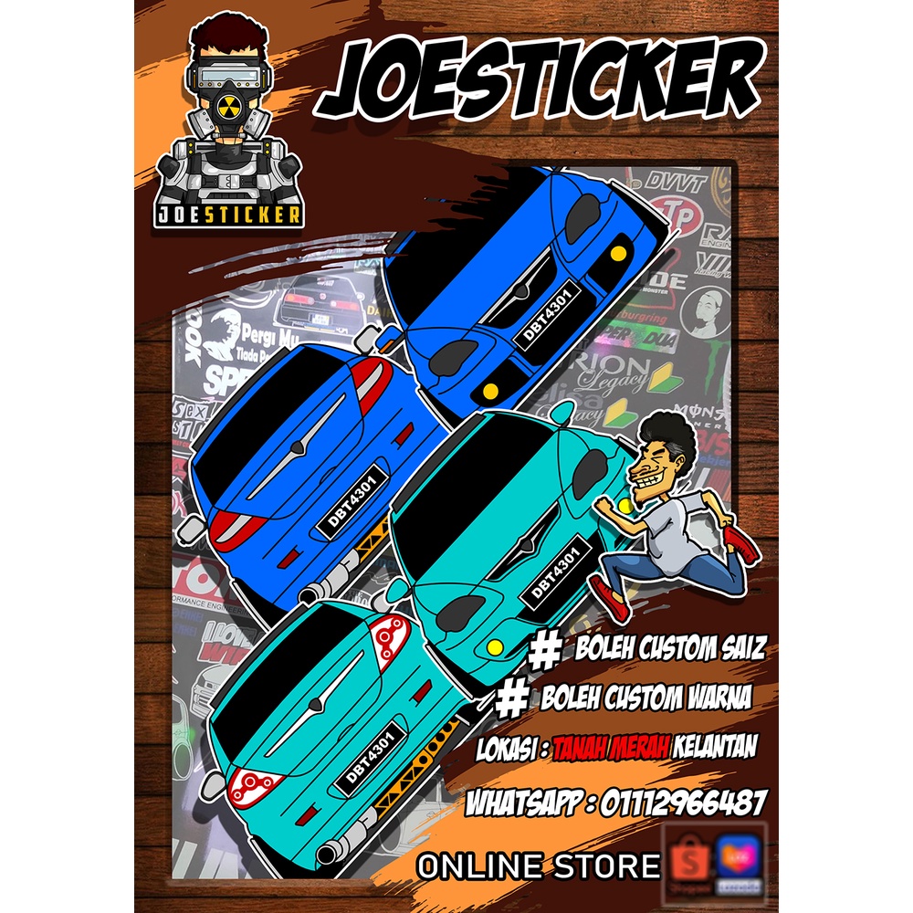 STICKER PROTON PERSONA. BOLEH LETAK NO PLAT & ADA PELBAGAI PILIHAN ...