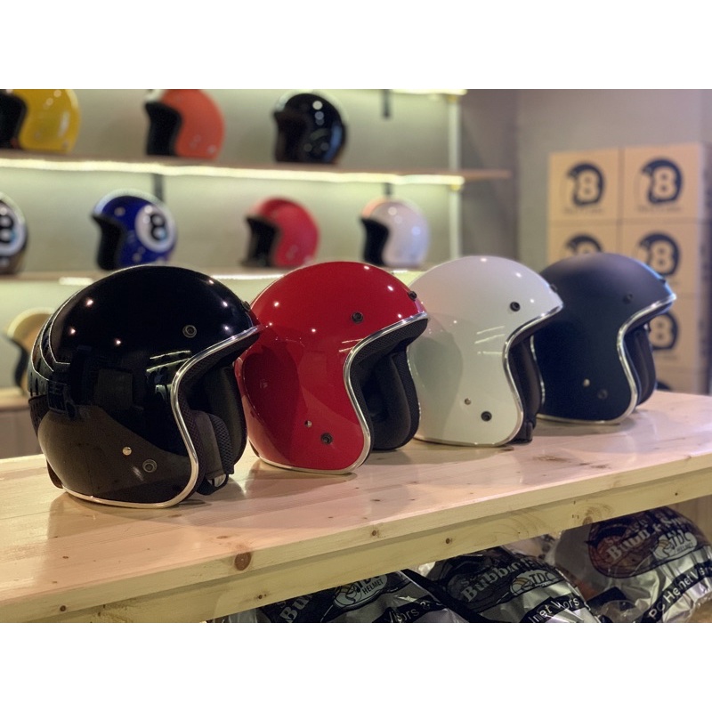 Helmet retro trim chrome colour | Shopee Malaysia