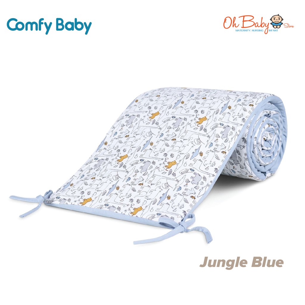 Baby Comfy Living Bumper For Baby Cot (2 Pcs x 30cm x 200cm) | Shopee ...