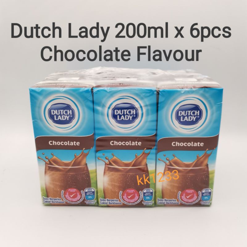 Dutch Lady Susu UHT Kotak | UHT Milk 200ml x 6pcs | Shopee Malaysia