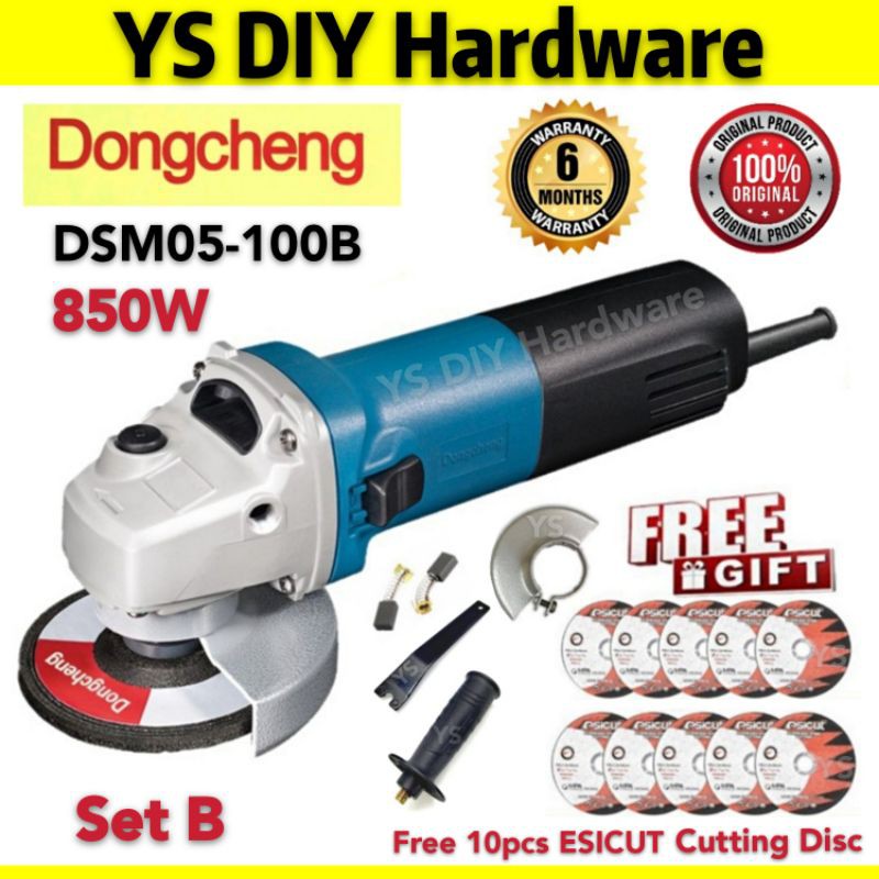 Dongcheng DSM05-100B 850W 4" Angle Grinder | Shopee Malaysia