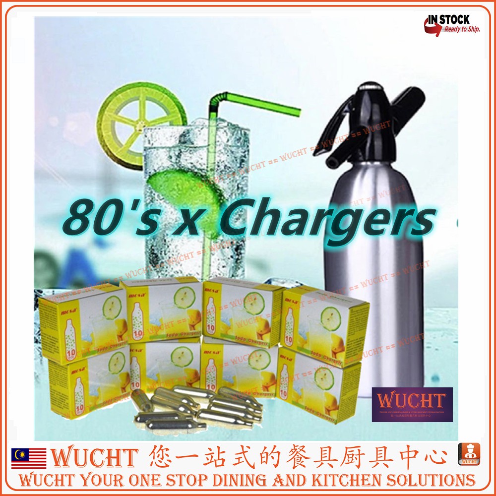 【WUCHT】80s x 8g ORIGINAL MOSA SODA CHARGER CO2 GAS SODA CHARGER ...