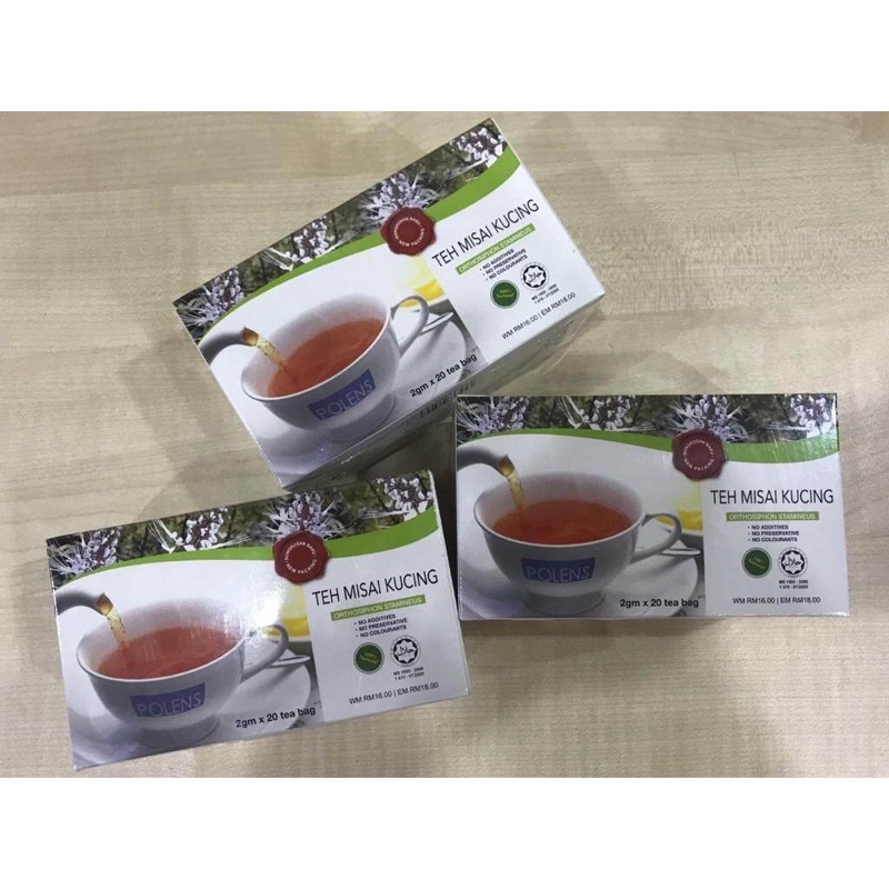 TEH MISAI KUCING POLENS ORIGINAL ( 20 TEA BAGS) | Shopee Malaysia
