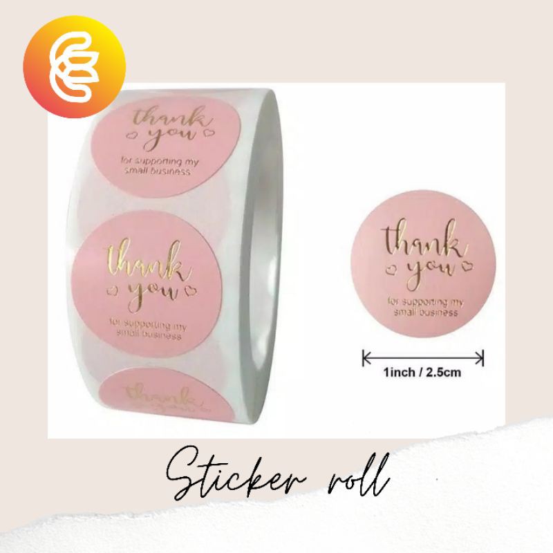 (100Pcs) Sticker label/sticker Round/sticker roll/sticker packaging ...