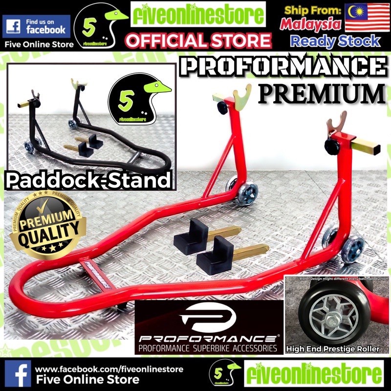 Paddock Stand Heavy Duty PROFORMANCE Universal 2 in 1 Import Padock ...