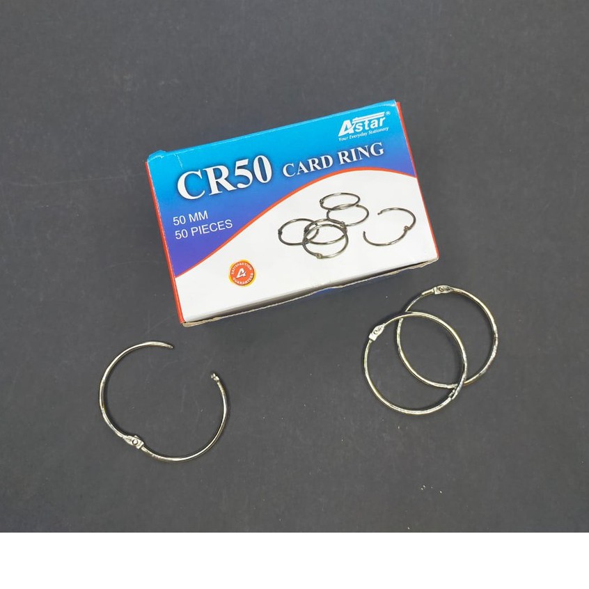 ASTAR Card Ring Paper Book Rings Binding Ring Binder Ring Key Ring ...