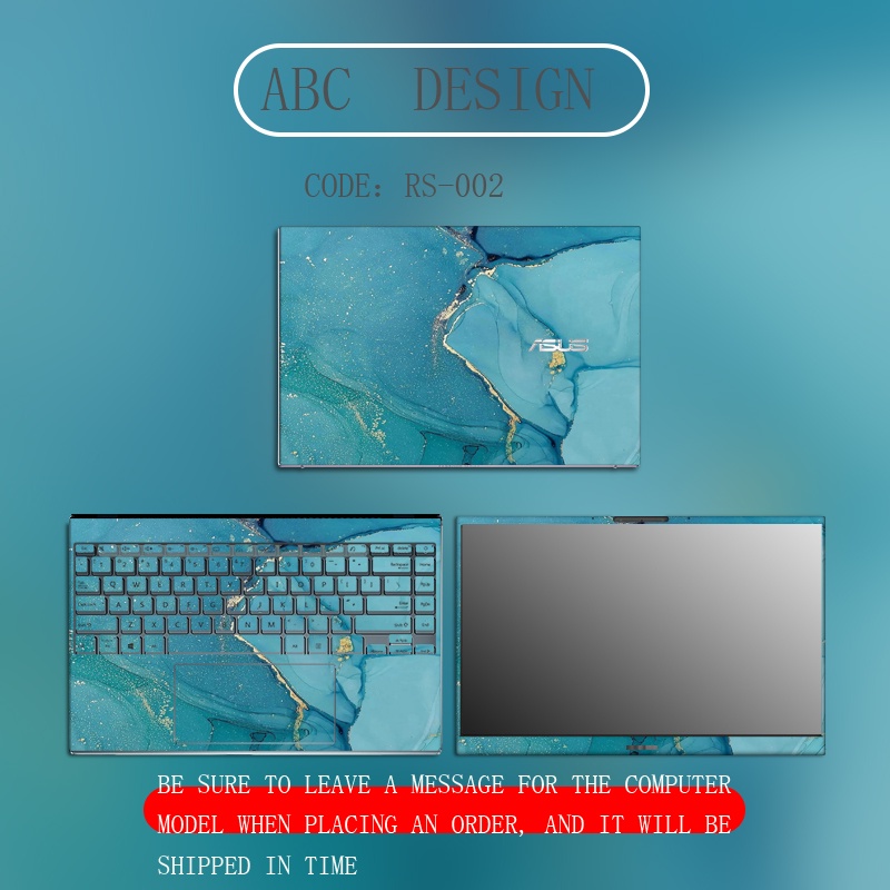 Huawei MateBook D14/D15/XPO/13S/14S laptop Sticker 3 side stickers ...