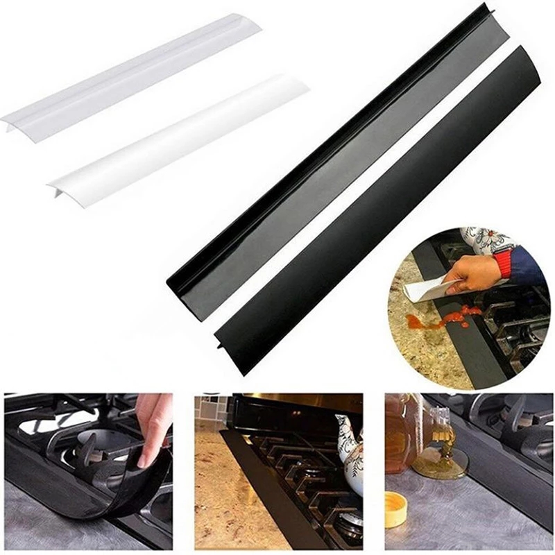 [Invincible] [Stock]Kitchen Silicone Stove Counter Gap Cover /Stove ...