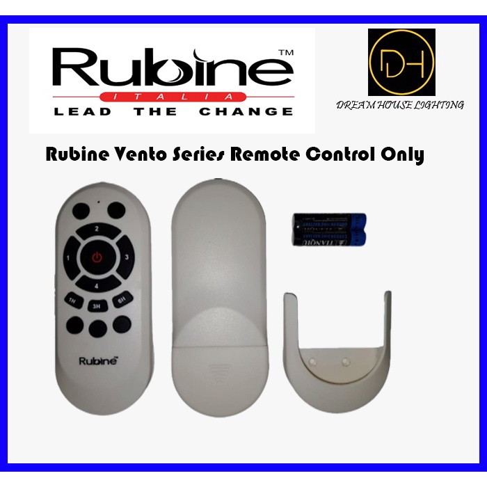 Original Rubine Ceiling Fan Remote Control (ONLY for Model FORZA / VENTO / ALTO / ARIA) | Shopee ...
