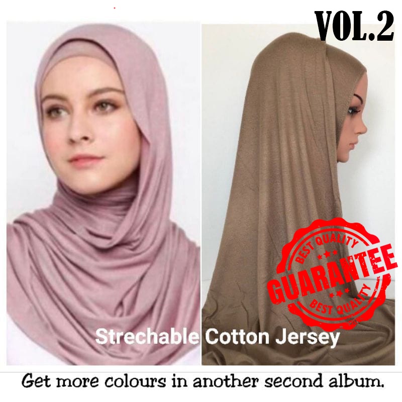 Borong Shawl Malas. Shawl Cotton Jersey. Premium Cotton Ironless Sejuk ...