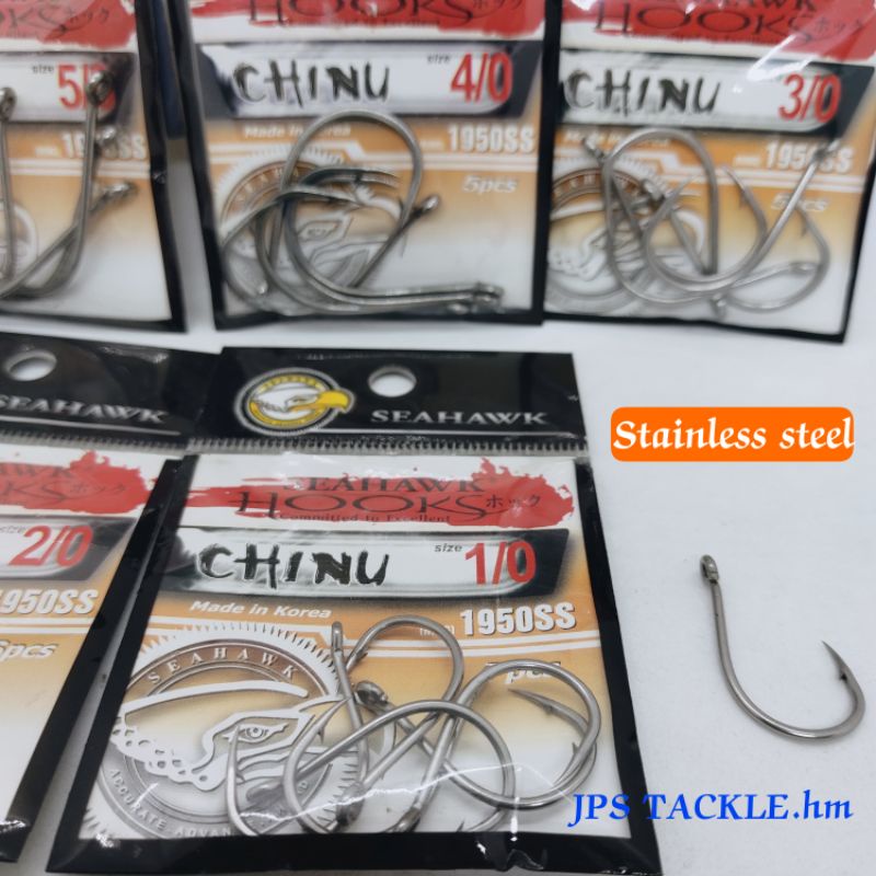 Seahawk Chinu hook 1950SS stainless steel hook seahawk mata kail ...