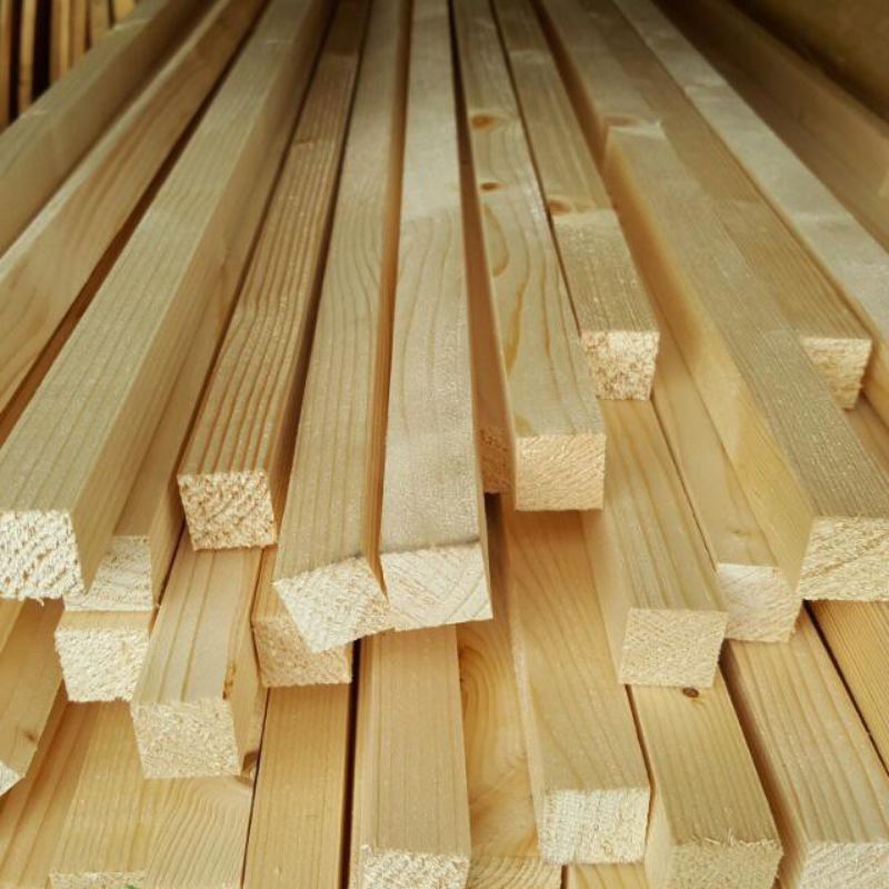 TS Kayu PINE BARU 20mm x 20mm (1inc x 1 inc) / kayu baru | Shopee Malaysia