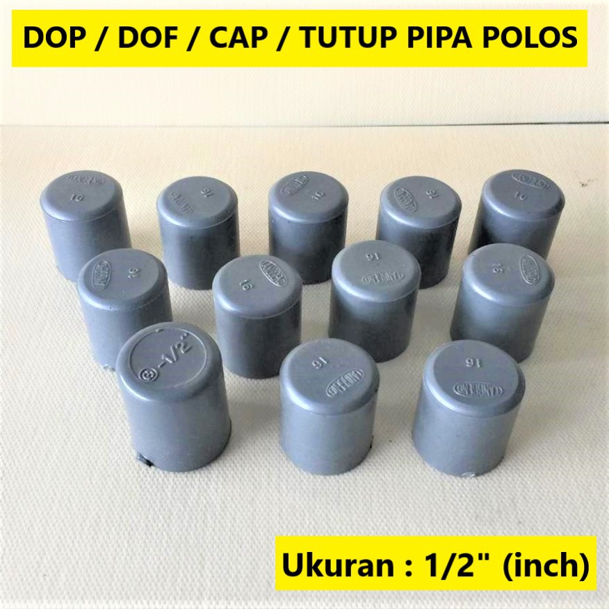 Dof 1/2" (inch)/DOF/CAP/Plain PVC Pipe CAP | Shopee Malaysia