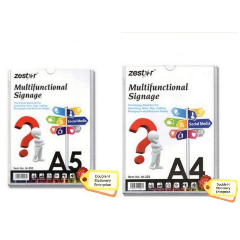 Product Tittle: Multi Function Signage (A4 Size) | Shopee Malaysia