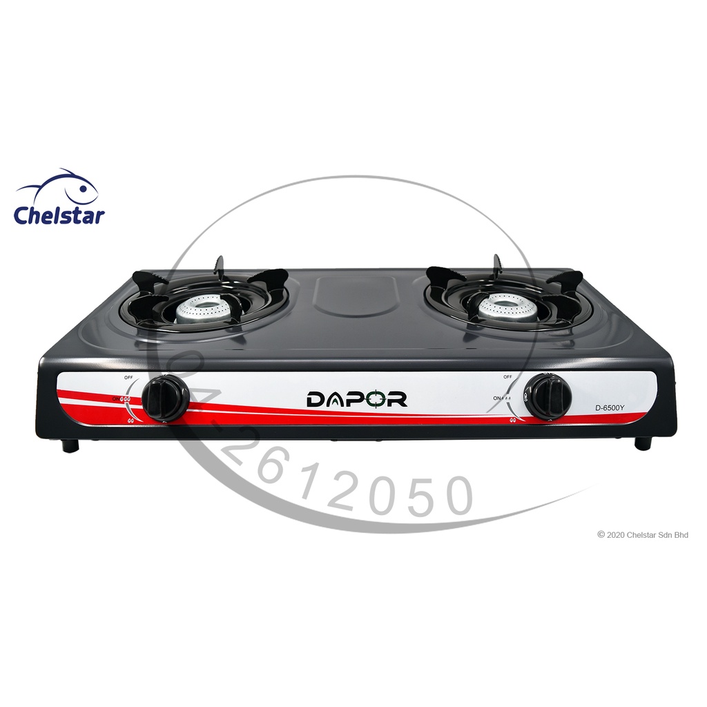 Dapor Double Burner Table Top Stove / Gas Cooker (D-6500Y) | Shopee ...