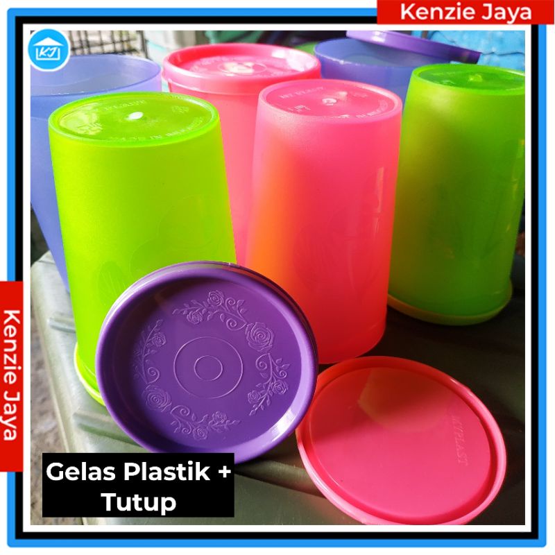 1pcs Foodgrade Plastic Cup Myplast Brand Thick Plus Color Lid 300mL ...