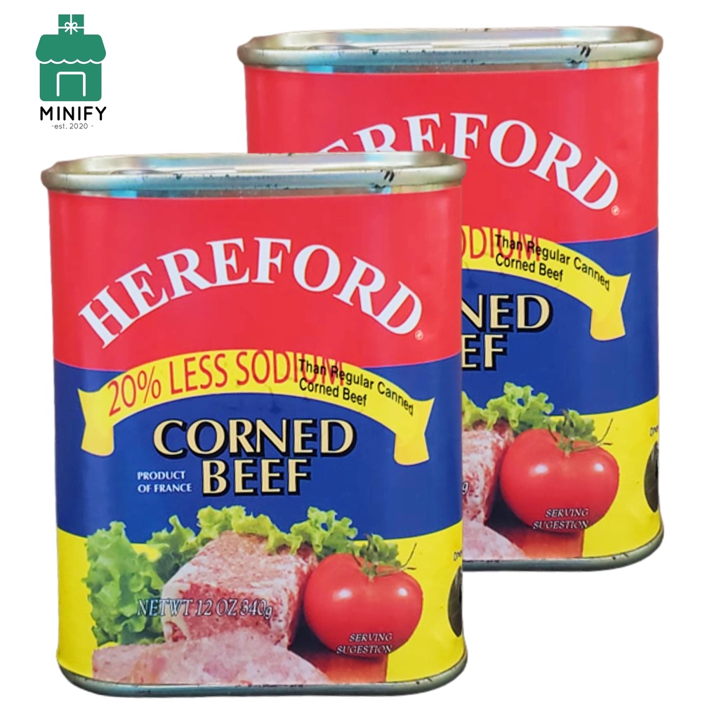 HEREFORD/PUREFOODS Corned Beef 340g [ IMPORTED CORNEDBEEF ] | Shopee ...