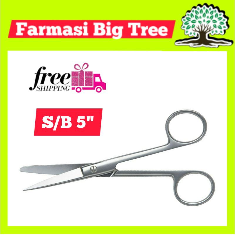 Dressing Scissors / Medical Nursing Scissors Sharp Blunt 13cm / 5"- gunting | Shopee Malaysia