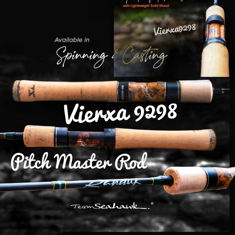 Seahawk Randuk the pitch master spinning and baitcasting rod | Shopee ...