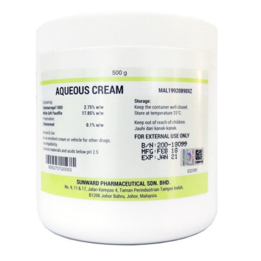 SUNWARD AQUEOUS CREAM 100GM/500GM EXP09/2027 | Shopee Malaysia