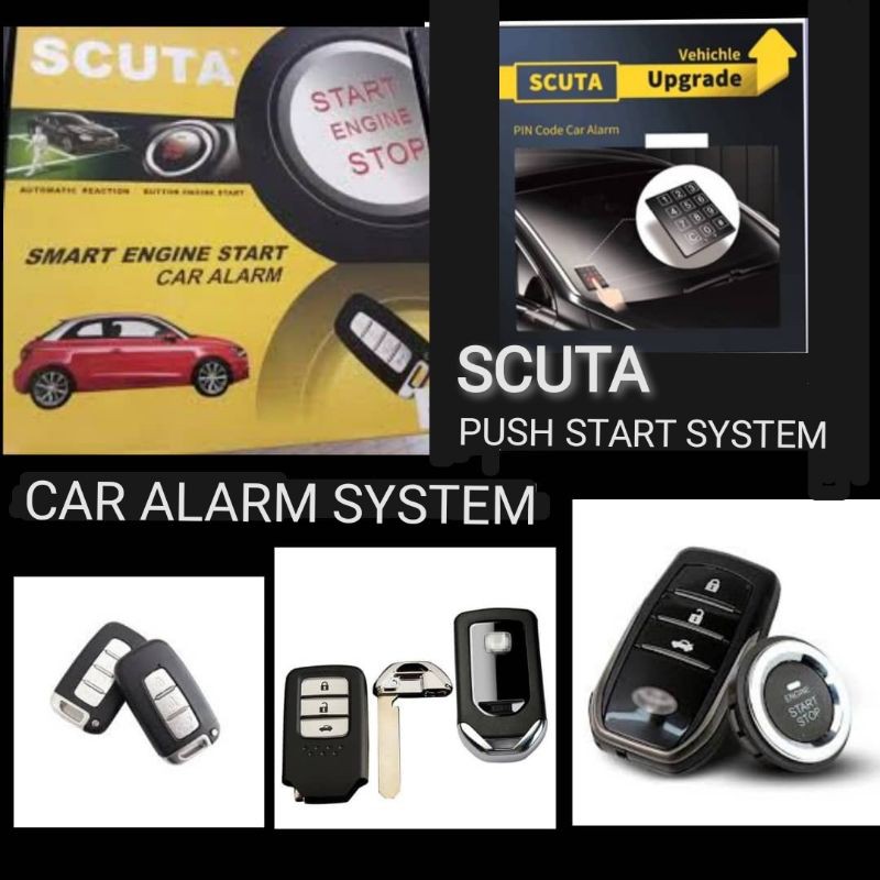 SCUTA PUSH START ALARM FULL SET COMPLETE | Shopee Malaysia