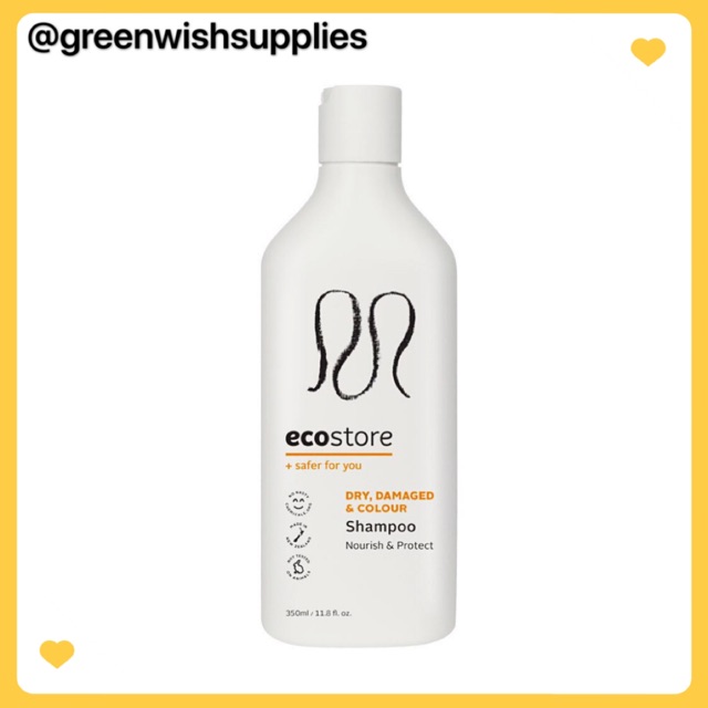 ECOSTORE - Dry & Damaged Shampoo (350ml) Exp:10/2026 [Nourish & Protect][No Nasty Chemicals ...