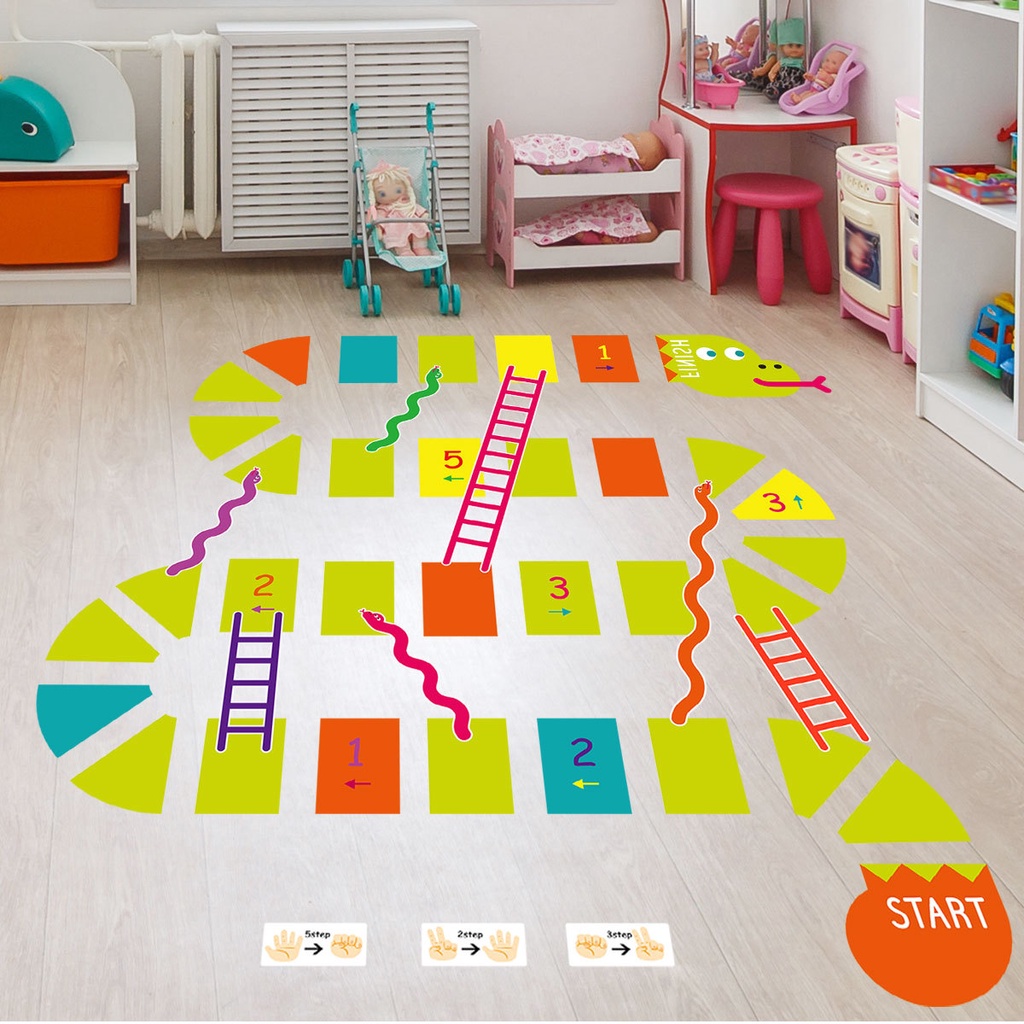 Floor Stickers Kids DIY Wall Sticker Game Hopscotch Stickers Floor ...