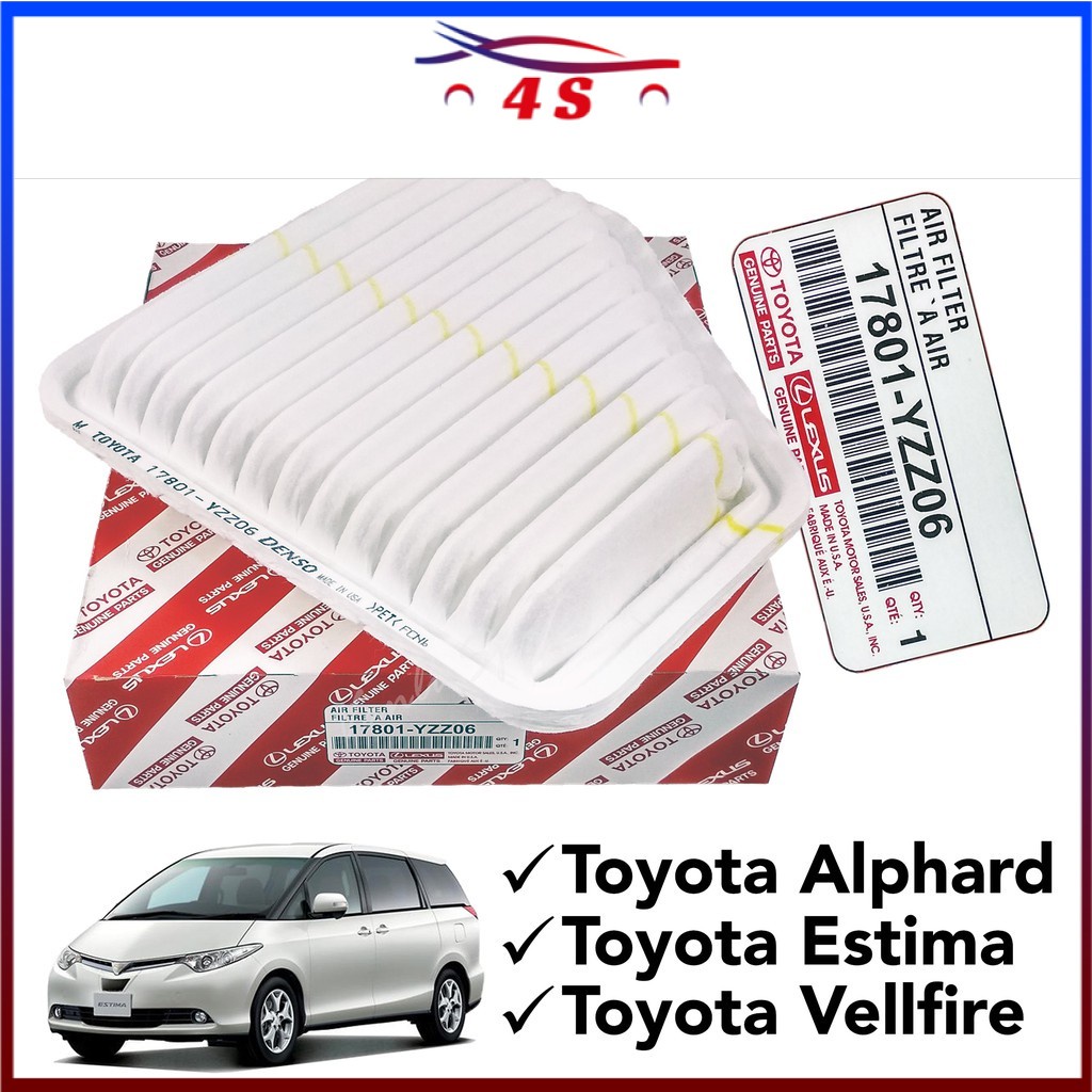 Toyota Genuine Air Filter for Estima, Vellfire, Alphard 2.4cc 3.5cc ...