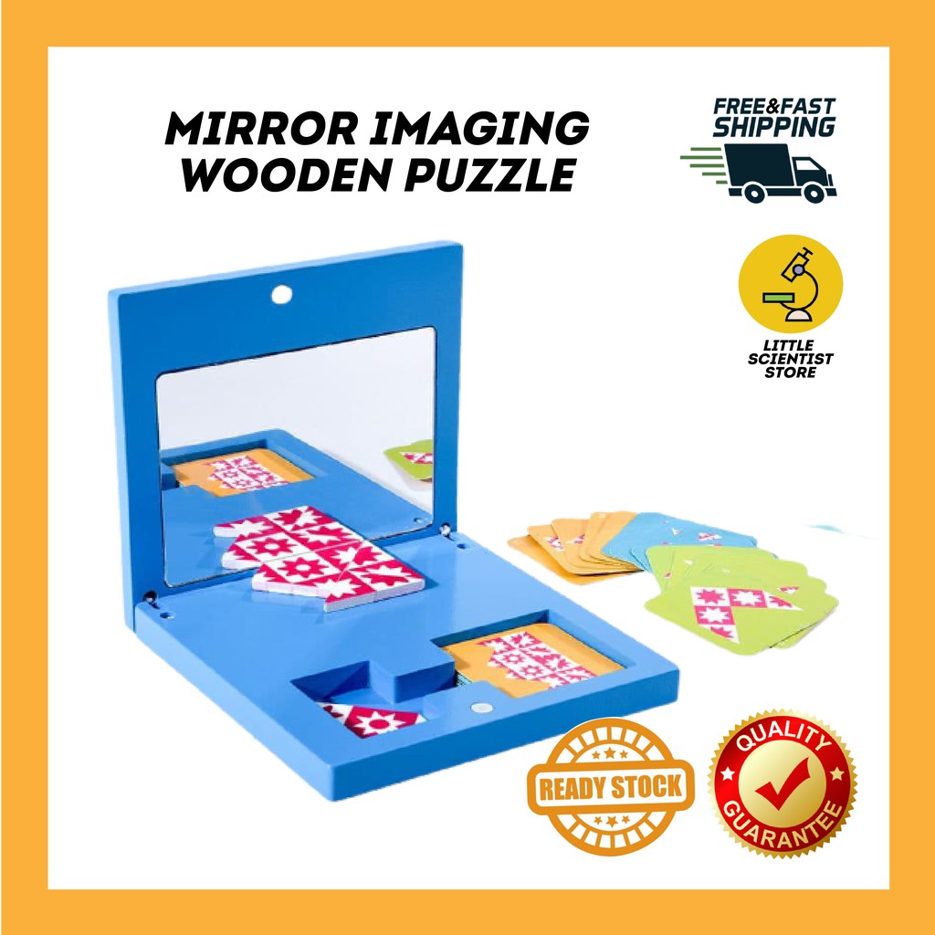 MIRROR PUZZLE IMAGING SENSORY MONTESSORI WOODEN AND FOAM PUZZLE 🔥 ...