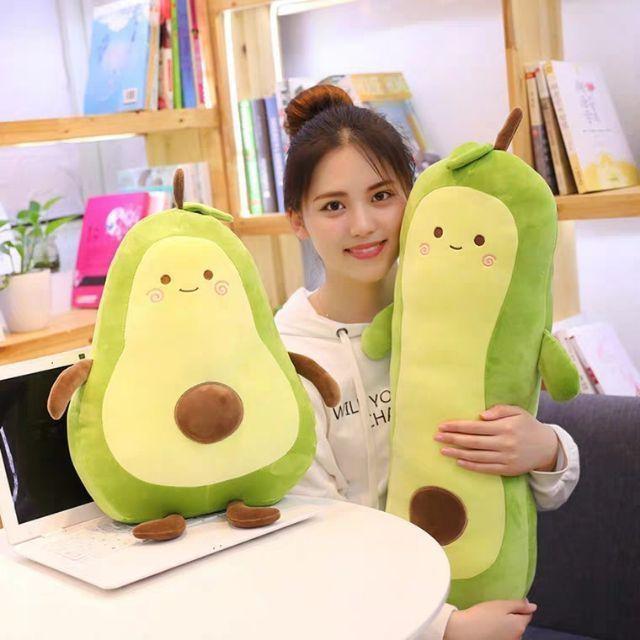Avocado teddy bear, avocado pillow, lovely soft velvet stuffed animal ...