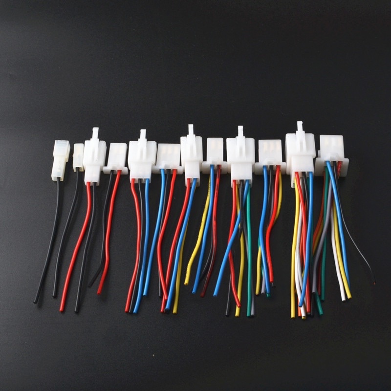 2.8mm automobile quick connect wire 1 / 2 / 3 / 4 / 6-pin connector ...
