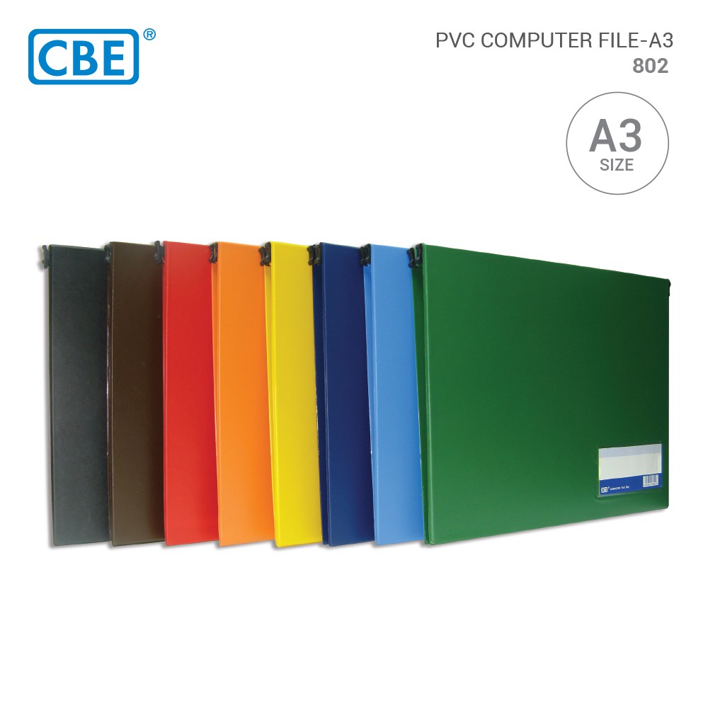 CBE 802 PVC Computer File A3 | Random Colours | Shopee Malaysia