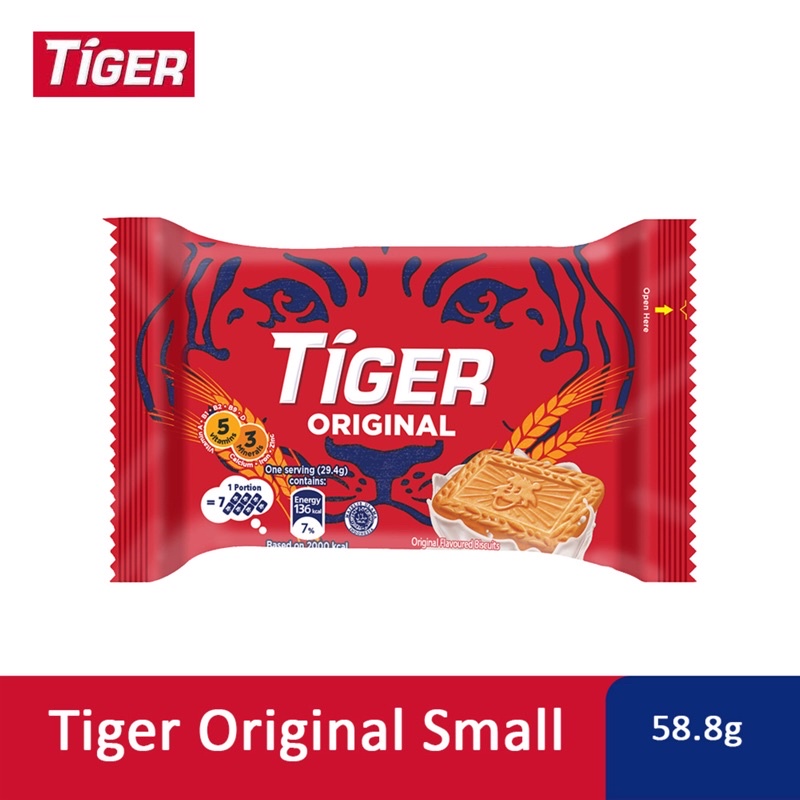 TIGER Biscuit Original Chocolate Milk Tiger Biskut Original Coklat Susu ...